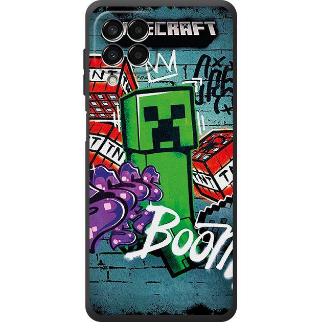 Чехол BoxFace Samsung Galaxy M33 5G (M336) Minecraft Graffiti Чорний ...