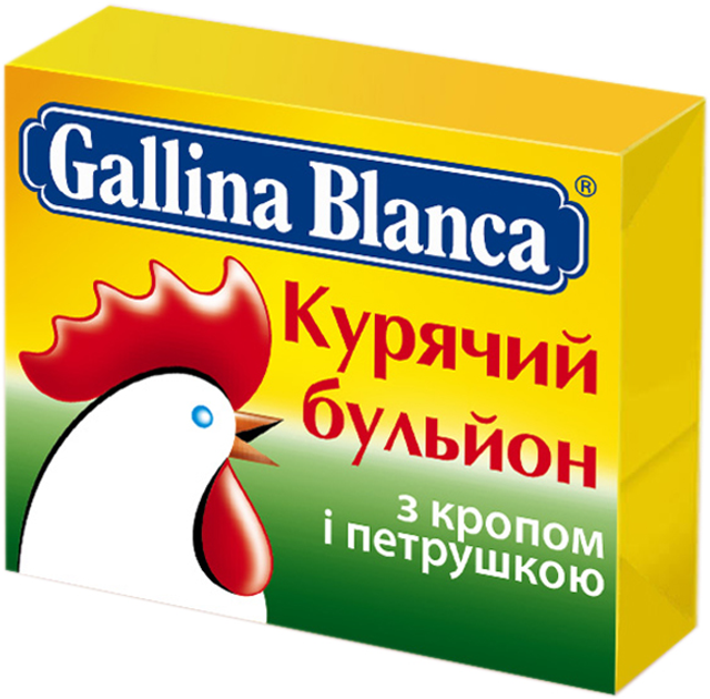 Упаковка приправы Gallina Blanca Бульон куриный с укропом и петрушкой ...