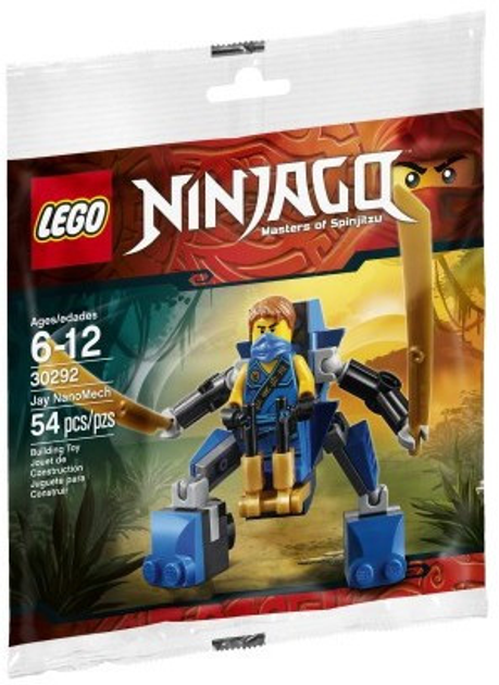 Конструктор Лего ниндзяго Джей и нано робот Lego Ninjago 30292 – фото ...