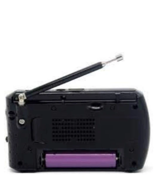 Акамуляторний радіоприймач Golon Icf 8bt з акумулятором 18650 чорний фото отзывы