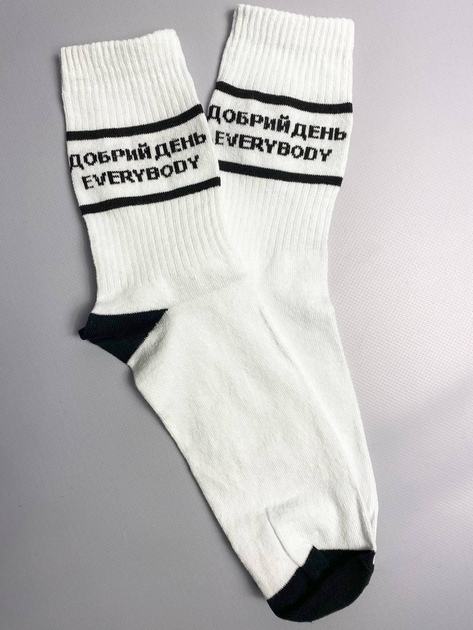 Мужские демисезонные высокие носки EVERYBODY с прикольным принтом 41-45 ...