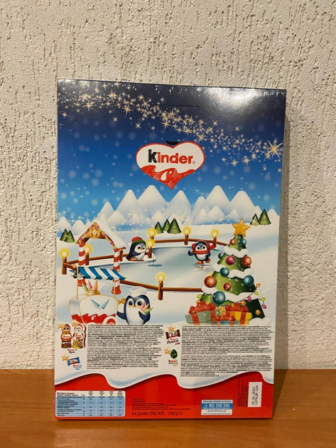 Шоколадний адвент новорічний календар Кіндер Kinder вага 150 г 425 ...