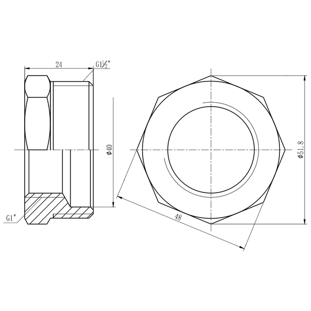 Футорка SD Forte 1" 1/2х1" НВ SF3744025 – фото, отзывы, характеристики ...