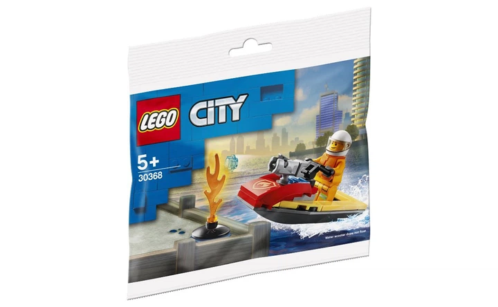 Конструктор LEGO Пожежно-рятувальний водний скутер 33 деталей (30368 ...