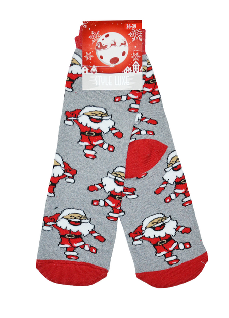 Носки женские махровые новогодние 36/39 серые от продавца: Kid friends ...