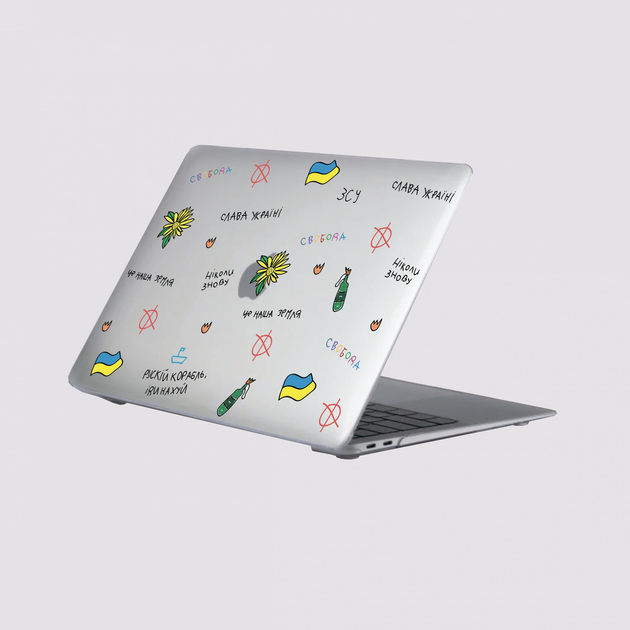 Чехол на MacBook Air 13 (2018-2020) Патріотичні стікери Накладка на ...