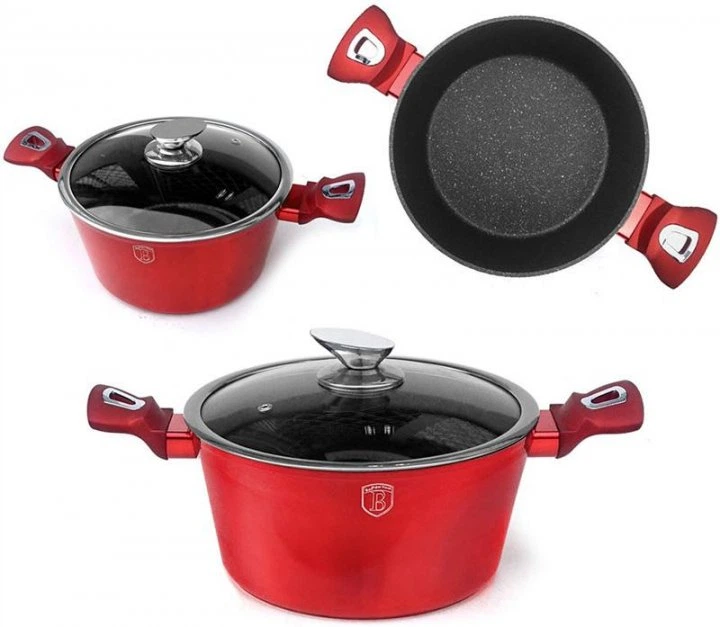 Набор посуды Berlinger Haus Metallic Line Burgundy Edition 10 предметов – фото, отзывы ...
