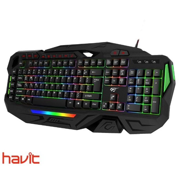 Клавиатура игровая HAVIT HV-KB417L с подсветкой, функцией Anti-Ghosting ...