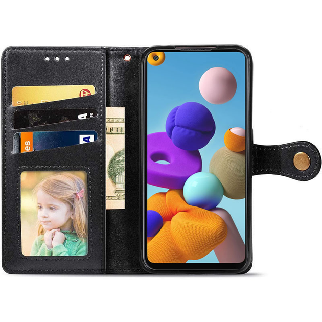 Чохол книжка на Samsung Galaxy A21s / для самсунг галаксі А21с штучна ...