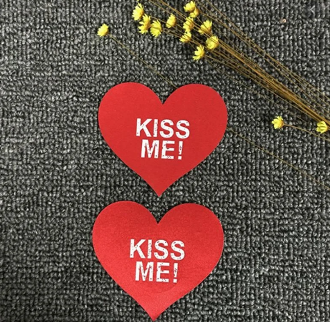 Наклейки на грудь на сосок для сексуальных и ролевых игр пестис Kiss Me ...