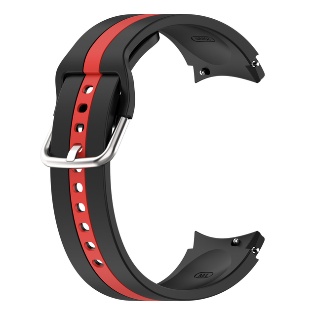 Ремешок для Samsung Galaxy Watch 4 40mm - черно-красный / ширина ...