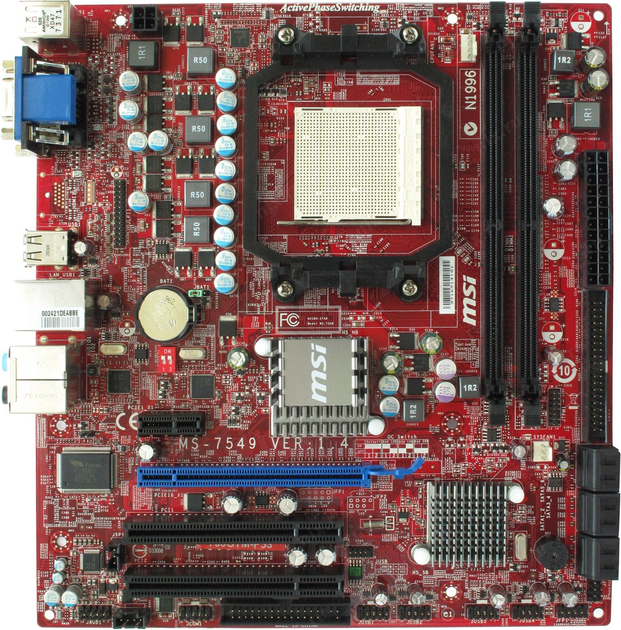 Материнская плата Socket AM2+ MSI 760GTM-P33 ( MS-7549 VER 1.4 ) 125W ...