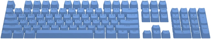 Набір кейкапів Hator First Ukrainian PBT keycaps UKR/ENG/rU Blue (HTS-138) – фото, відгуки ...