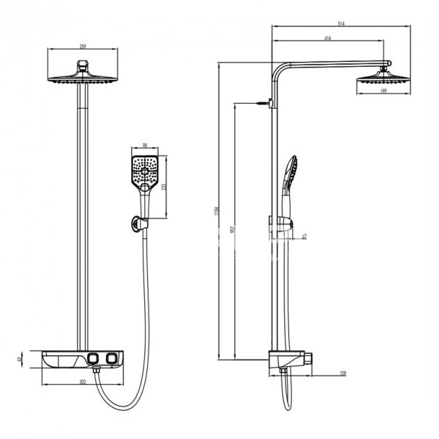 Душевой гарнитур DEVIT City 34520160 – фото, отзывы, характеристики в интернет-магазине ROZETKA ...