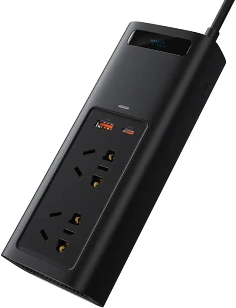 Автомобильный инвертор Baseus In-car Inverter 150W (220V CN/EU) Black (CRNBQ-A01) – фото, отзывы ...