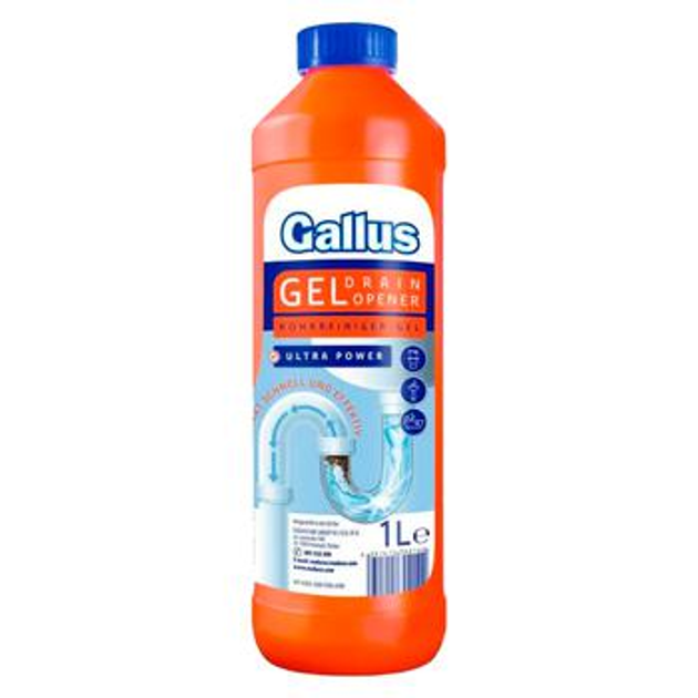Средство для чистки труб Gallus Rohreiniger 4251415302142 1 л – фото ...