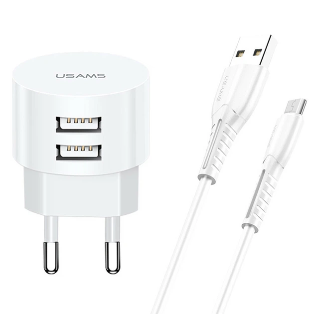 МЗП Usams Travel Charging Set Send-Tu Series (T20 Dual USB Round ...