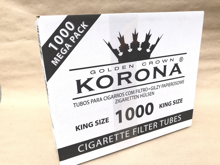 Гильзы для набивки сигарет KORONA 1000 шт. Сигаретные гильзы – фото ...