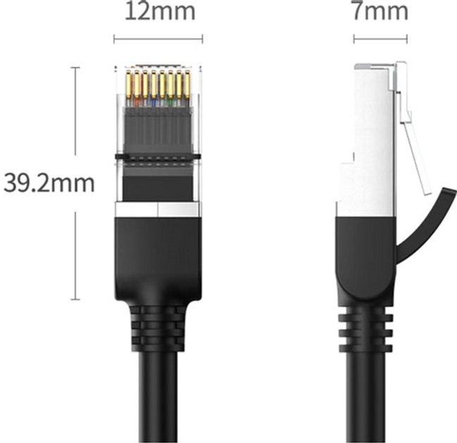 Патч-корд Ugreen NW101 Cat 6 U/UTP Pure Copper Ethernet Flat Cable 5 м ...