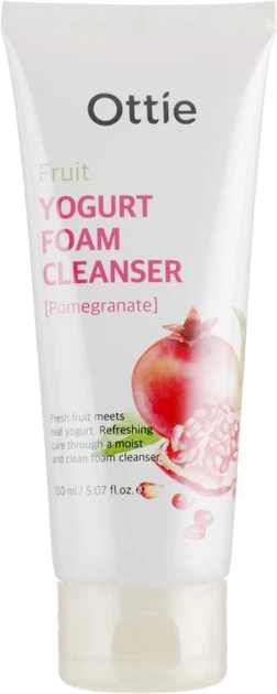 Пенка для лица фруктовая йогуртовая - Ottie Fruits Yogurt Foam Cleanser Pomegranate 150ml ...