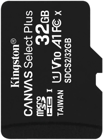 Kingston microSDHC 32GB Canvas Select Plus Class 10 UHS-I U1 V10 A1 (SDCS2/32GBSP) – фото ...