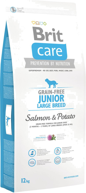 Сухой корм для щенков гигантских пород Brit Care GF Junior Large Breed ...