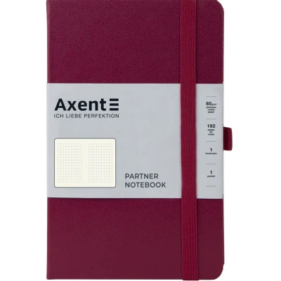 Книга записная Axent Partner, 125x195 мм, 96 листов, клетка, винная (8201-46-A) – фото, отзывы ...