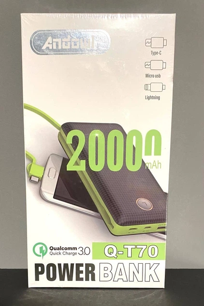 Power Bank model Q-T70 20000 mAh черный с красным кабелем Q10 – фото ...