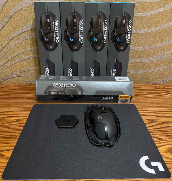 Комплект мышь Logitech G502 Hero + коврик G240 – фото, отзывы ...