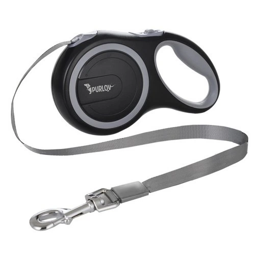 Поводок - рулетка автоматический 5 м/15 кг серый 19788 – купить онлайн на ROZETKA