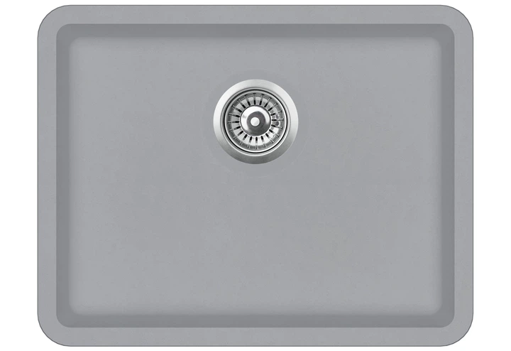 Кухонна мийка Aquasanita ARCA (SQA102W) 221 Light grey + сифон (AQ-T1 ...