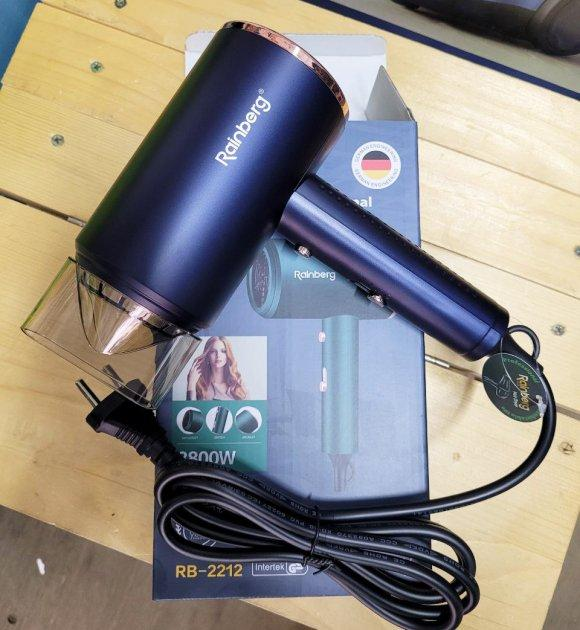 Мощный профессиональный фен для сушки волос Rainberg RB-2212 8800 W фен ...