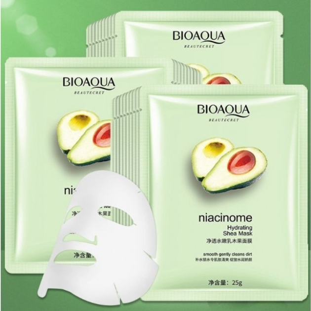 Тканевая маска для лица Bioaqua Niacinome Hydrating Shea Mask, с ...