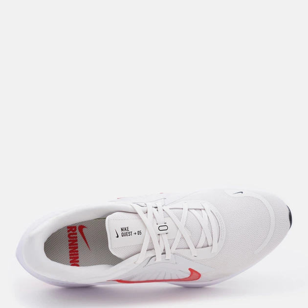 Чоловічі кросівки для бігу Nike Quest 5 DD0204-007 41 (8US) 26 см Білий ...