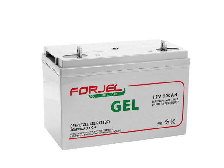 Аккумулятор атомобильный тяговый гелевий Soytur AGM FORJEL 12V 100 A ...