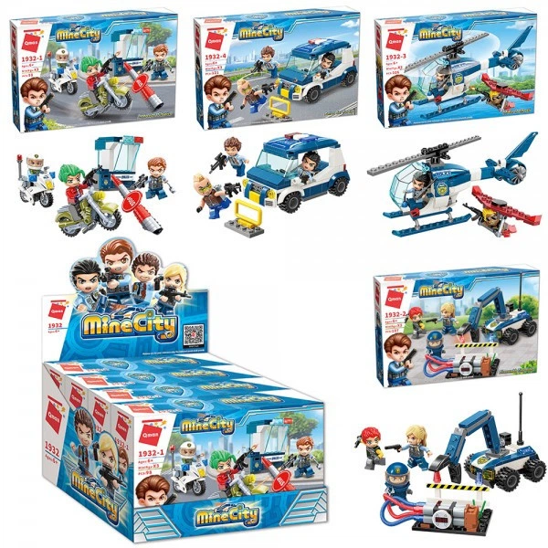 Конструктор Qman Полиция QM-1932 4 шт/уп – игрушки с доставкой от ROZETKA