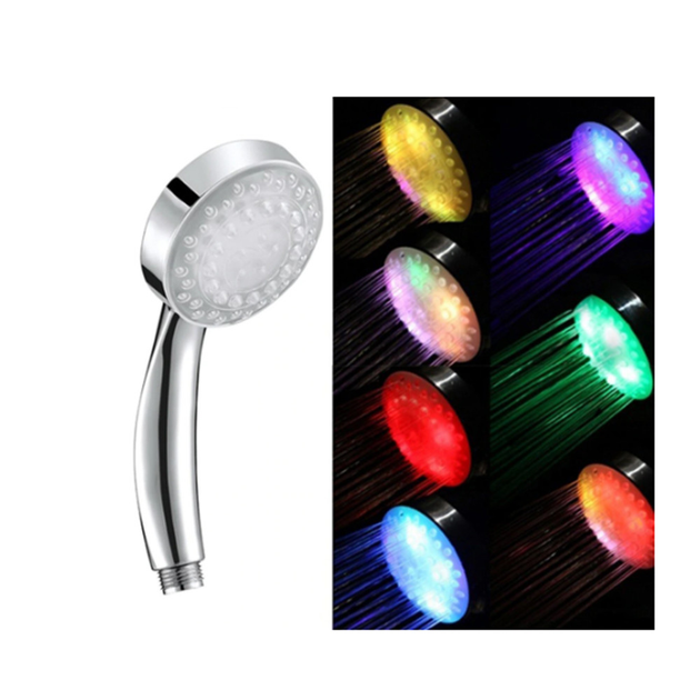 Насадка для душа со светодиодной LED подсветкой ТИП2 Нержавейка – фото ...