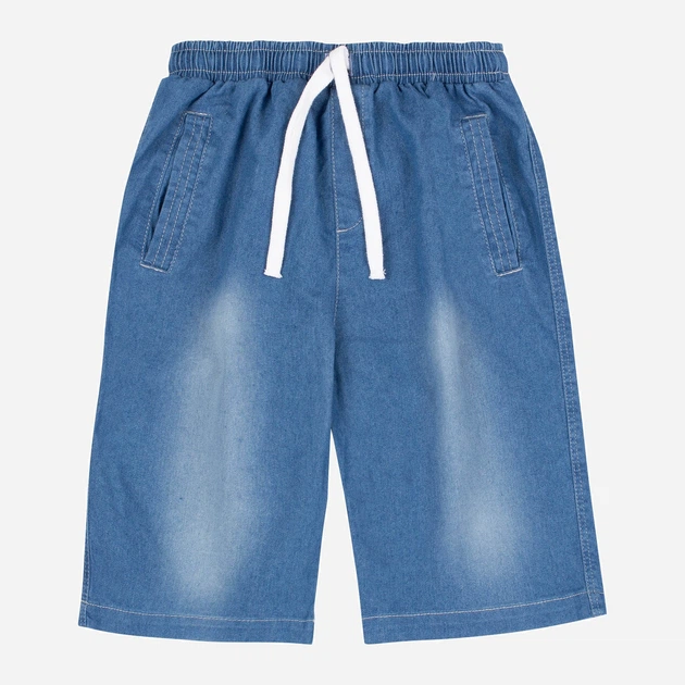 Дитячі джинсові шорти на резинці Бембі ШР727 26727012441 400 116 см Блакитні 4823116431478