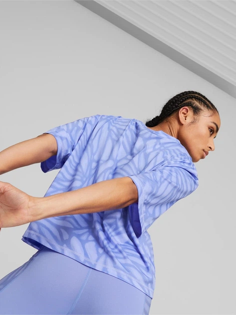 Футболка Puma Train Favorite Aop Crop Tee 52321528 M Elektro Purple ...