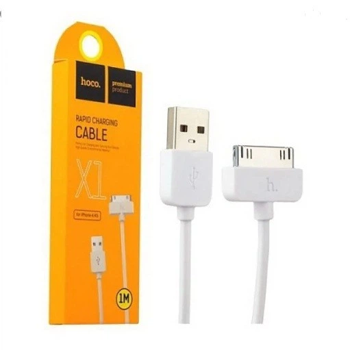 Кабель LIGHTNING Hoco X1 для iPhone 4 / 4S / IPAD 30-PIN Белый – фото ...