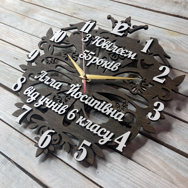 Часы настенные, подарок учителю, часы с пожеланиями, подарок от ...