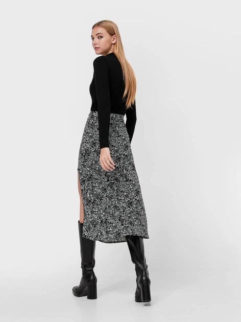 Спідниця міді літня жіноча Stradivarius 04669669001 34 Принт Zp04669669001344 в інтернет