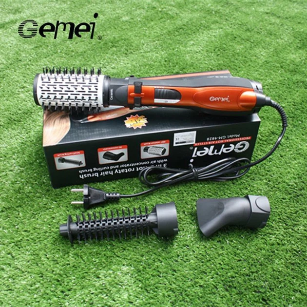 Фен-щітка, стайлер з насадками Gemei GM-4828 з насадкою, що обертається. – фото, відгуки ...