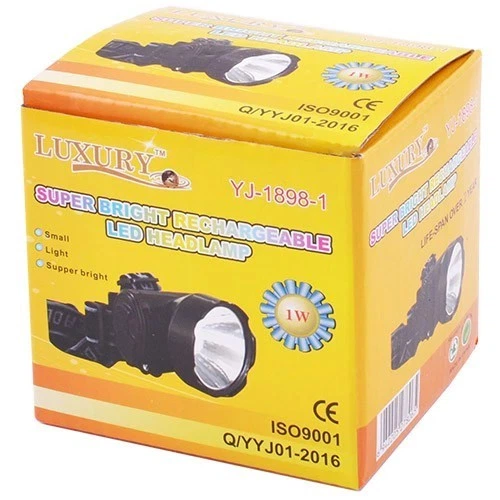 Аккумуляторный налобный фонарь Luxury YJ-1898-1 1W (2 режима) – фото ...