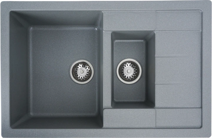 Кухонная мойка гранит Platinum 7850W TOSKANA матовая серый муссон ...