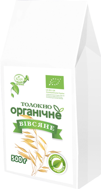 Толокно органическое овсяное Козуб Продукт 0.5 кг (4820094532241 ...