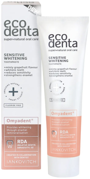 Зубная паста Ecodenta Expert Line Sensitive Отбеливающая 100 мл ...