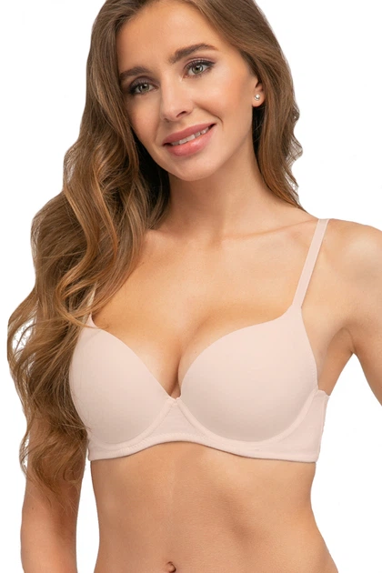 Бюстгальтер ущільнений Push Up Kleo 389 C COTTON EVELINE 85B Кремовий – Брендовий одяг | ROZETKA