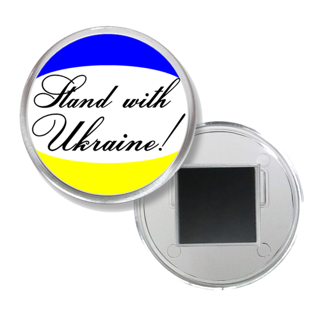 Магнит на холодильник патриотический Украина круглый акриловый 65мм №19 ...