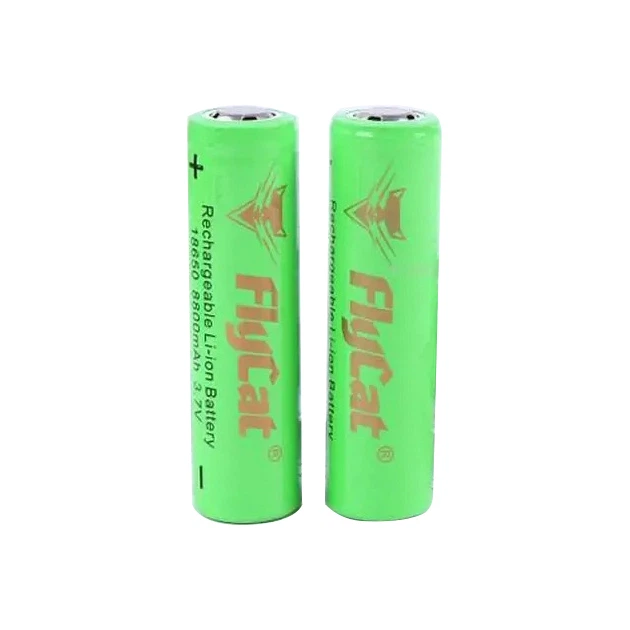 Аккумуляторная Li-ion батарея 18650 8800мАч 3,7V 2 шт FlyCat Зеленая ...
